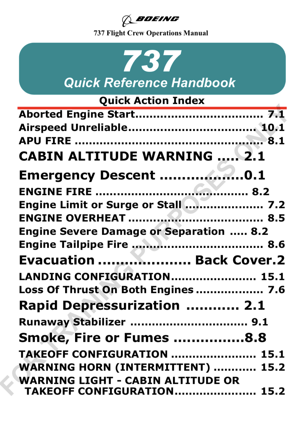 QRH and its use - Qrewmentor